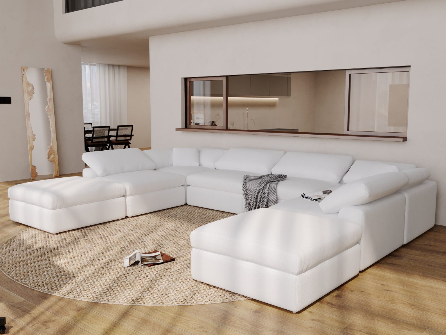Buy Cloud 8-Seater U-Shaped Sofa - Hybreeze Furniture