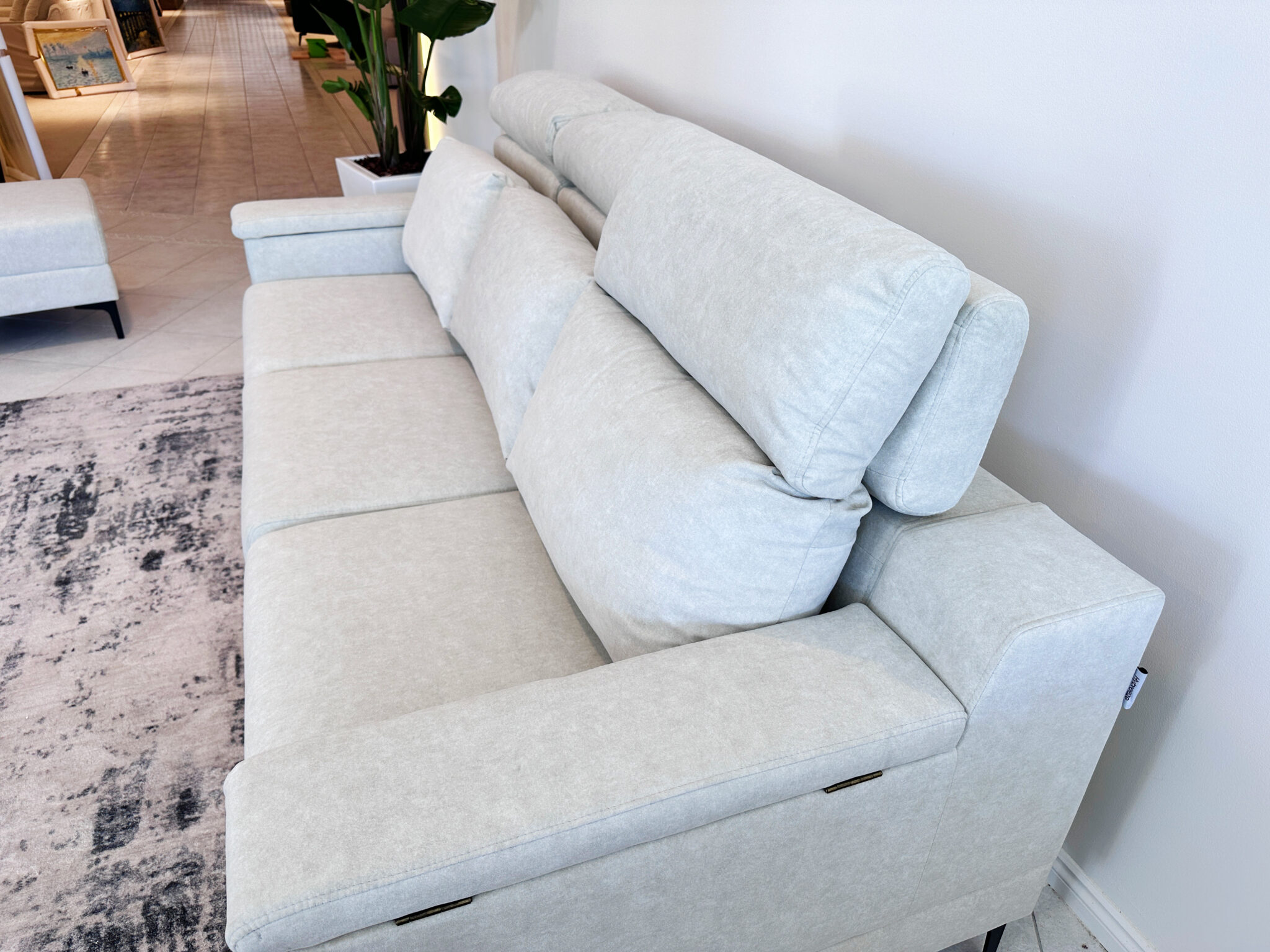 Buy Olivier Cat Friendly 3 Seater Scratch-Resistant Fabric Sofa with ...